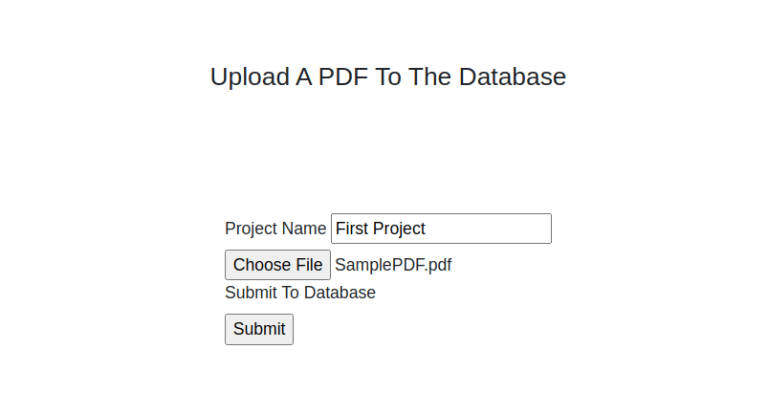 Use MySQL BLOB column with PHP to store .pdf file - Looking For IT News